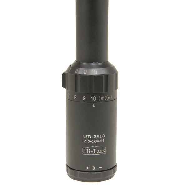 Hi-Lux Uni-Dial 2.5X-10X44 Ballistic Rifle Scope - Hi-Lux Optics